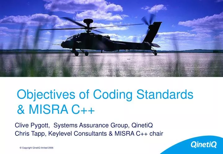 PPT - Objectives of Coding Standards & MISRA C++ PowerPoint Presentation - ID:3722960