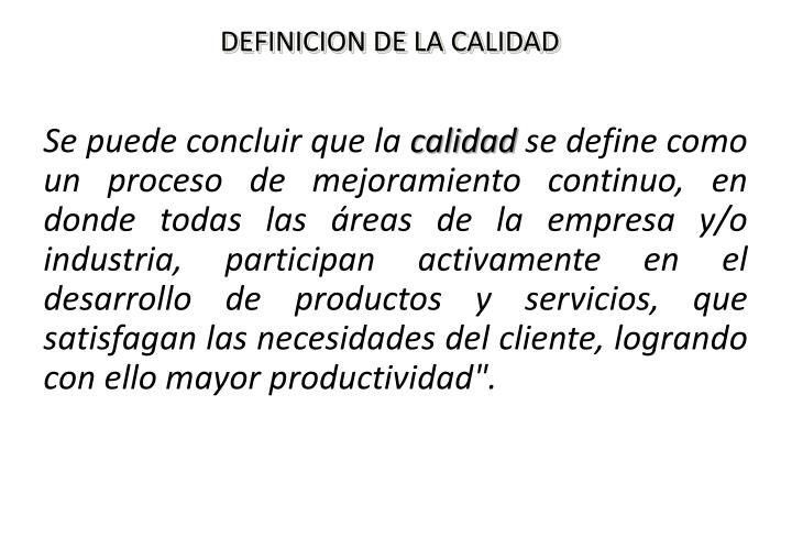 PPT - Control de Calidad PowerPoint Presentation - ID:3723257