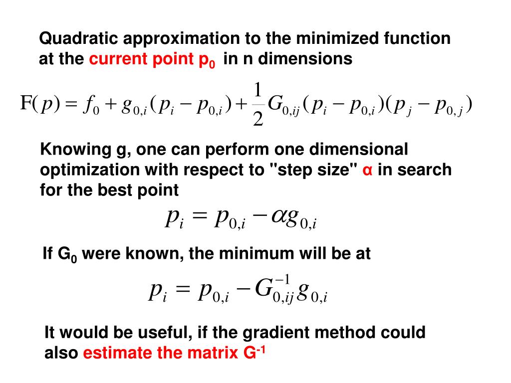 Ppt Introduction To Function Minimization Powerpoint Presentation