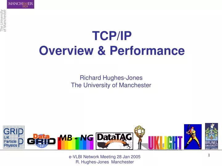 PPT - TCP/IP Overview & Performance PowerPoint Presentation, free ...