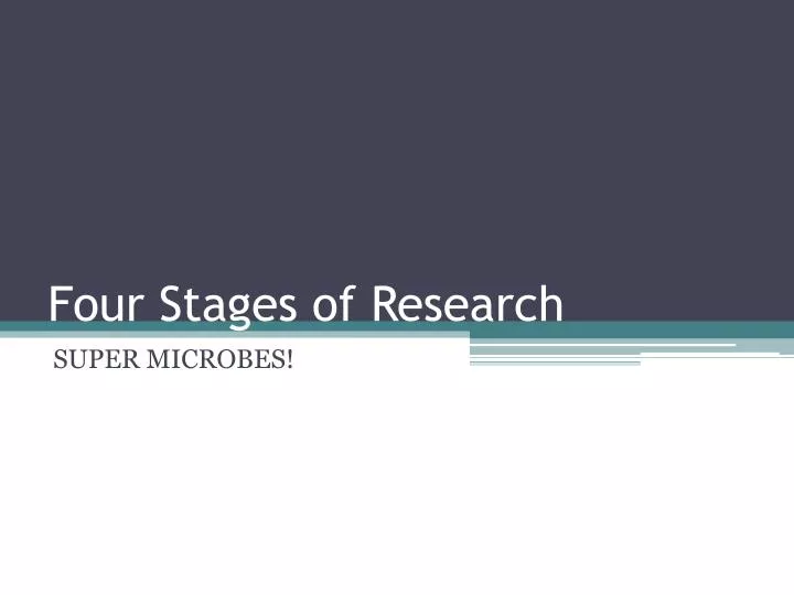 PPT - Four Stages of Research PowerPoint Presentation, free download ...