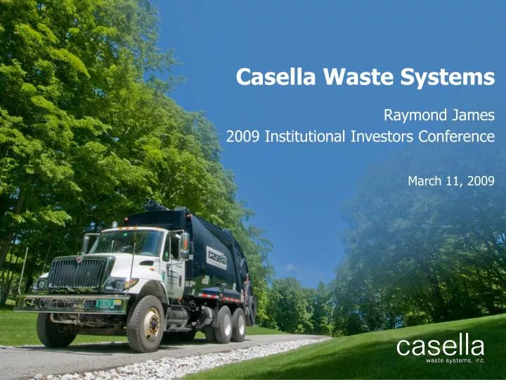 PPT - Casella Waste Systems PowerPoint Presentation, free download - ID ...