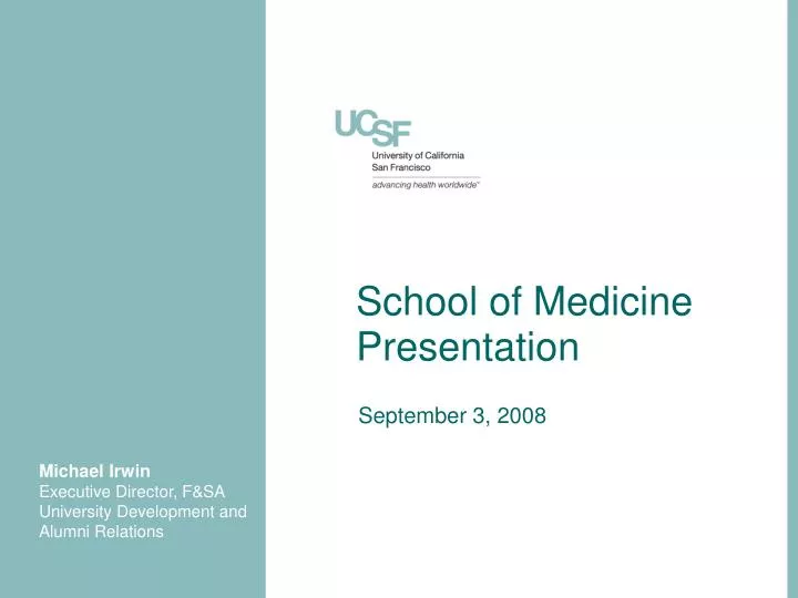 PPT - School of Medicine Presentation PowerPoint Presentation, free ...