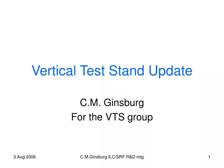 PPT - Vertical Test Stand Update PowerPoint Presentation, free download ...
