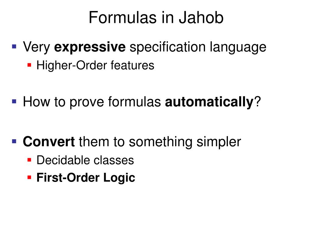 Ppt Using First Order Theorem Provers In Data Structure Verification Powerpoint Presentation