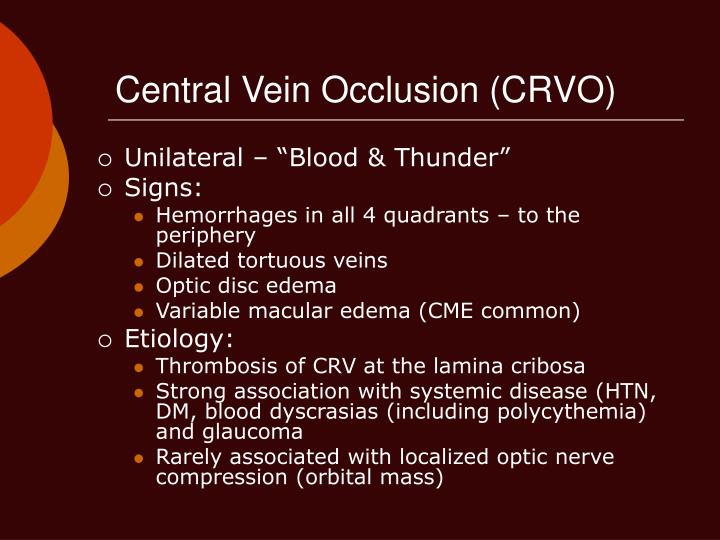 PPT - Retinal Vascular Disease PowerPoint Presentation - ID:3725188