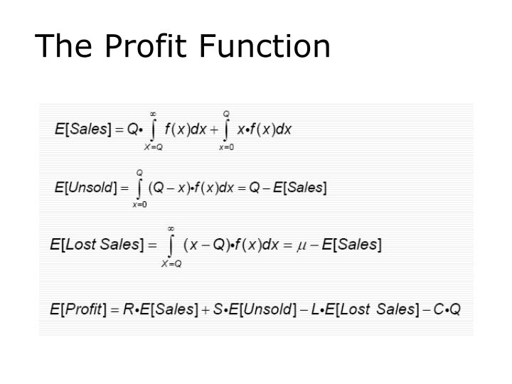PPT - Single Period Inventory Model The Newsvendor Model PowerPoint ...