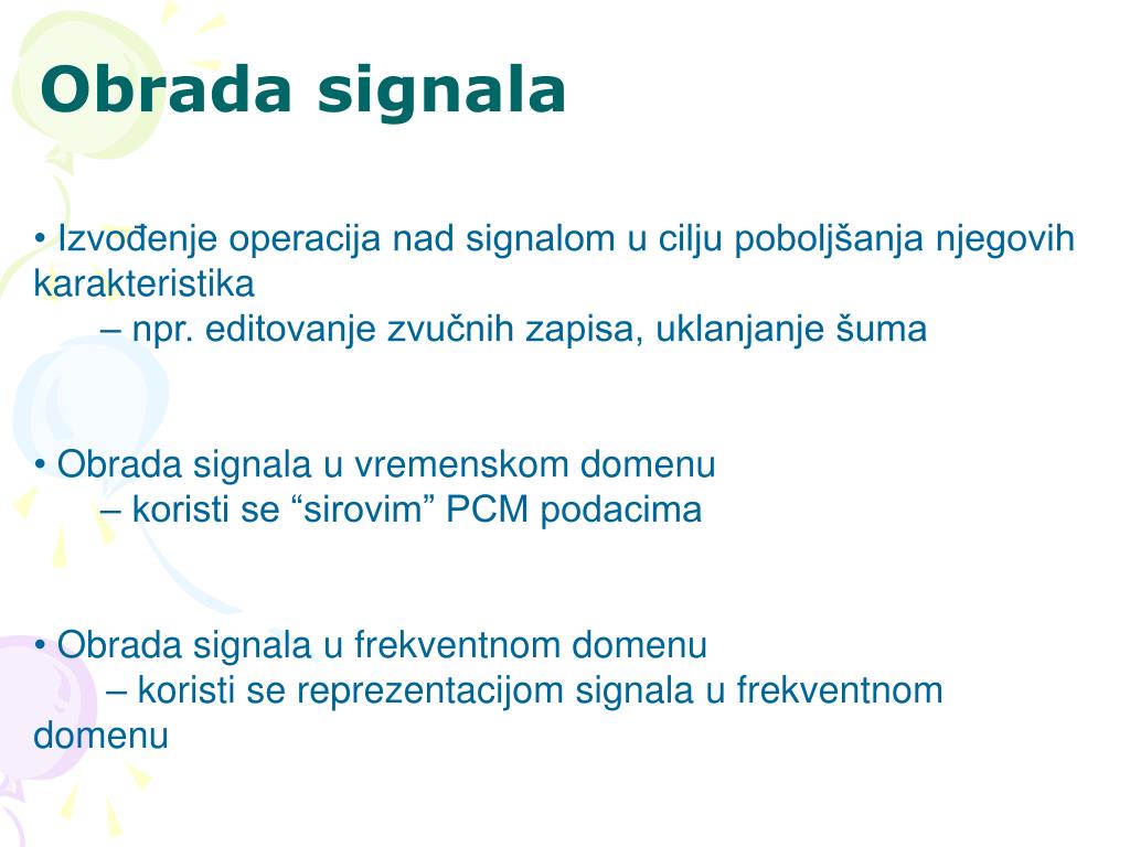 PPT - Reprezentacija i obrada zvuka PowerPoint Presentation, free ...