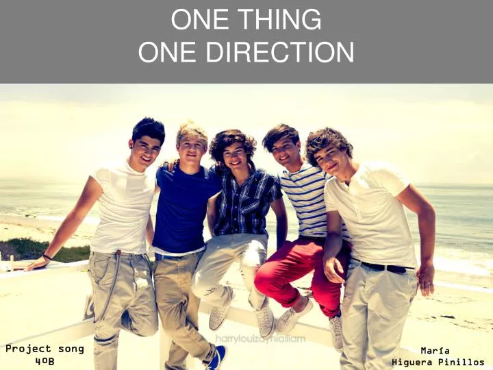 PPT - ONE THING ONE DIRECTION PowerPoint Presentation, free download ...