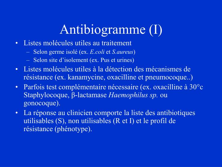 PPT - Antibiotiques - DCEM1 PowerPoint Presentation - ID:3727254