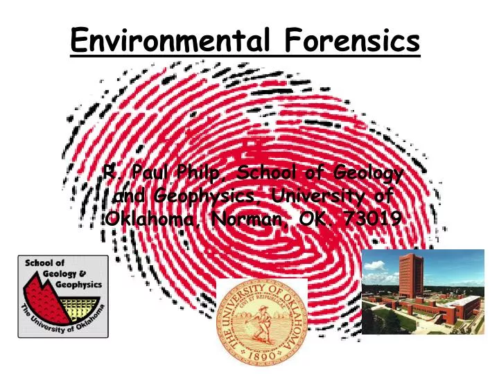PPT - Environmental Forensics PowerPoint Presentation, free download - ID:3728070