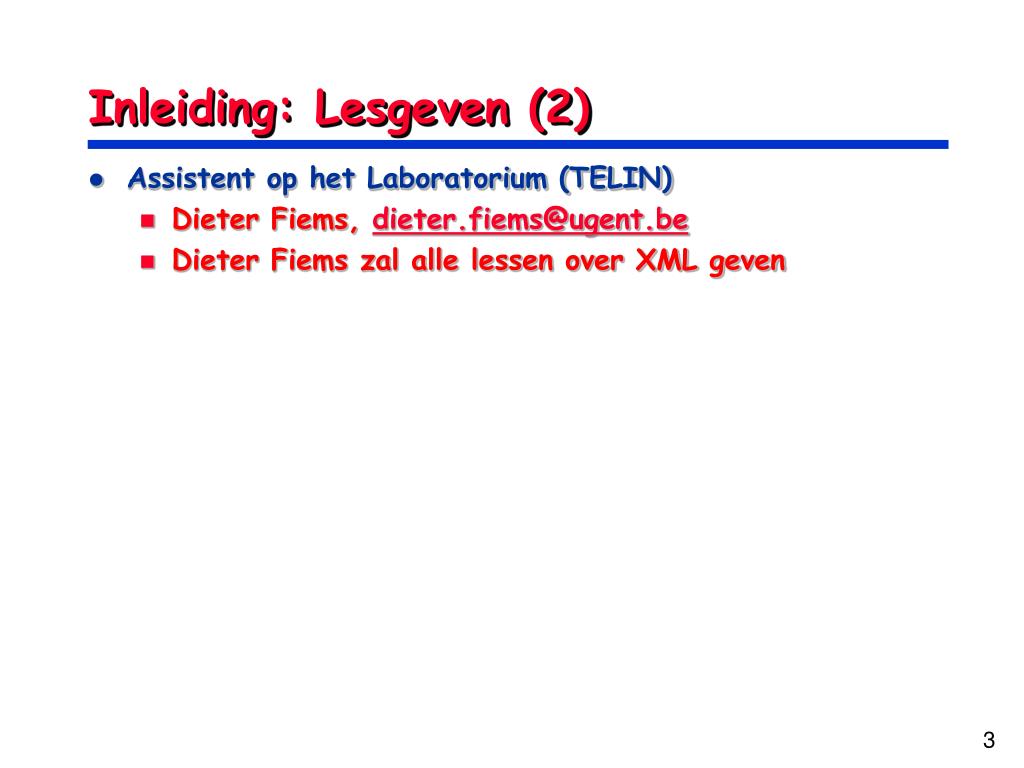 PPT - Documentverwerking P00 Inleiding Prof.Dr.ir. Patrick P. Bergmans ...