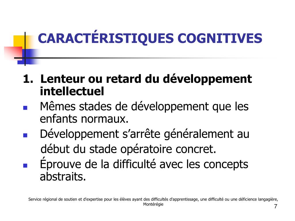 PPT - LA DÉFICIENCE INTELLECTUELLE LÉGÈRE PowerPoint Presentation, free ...