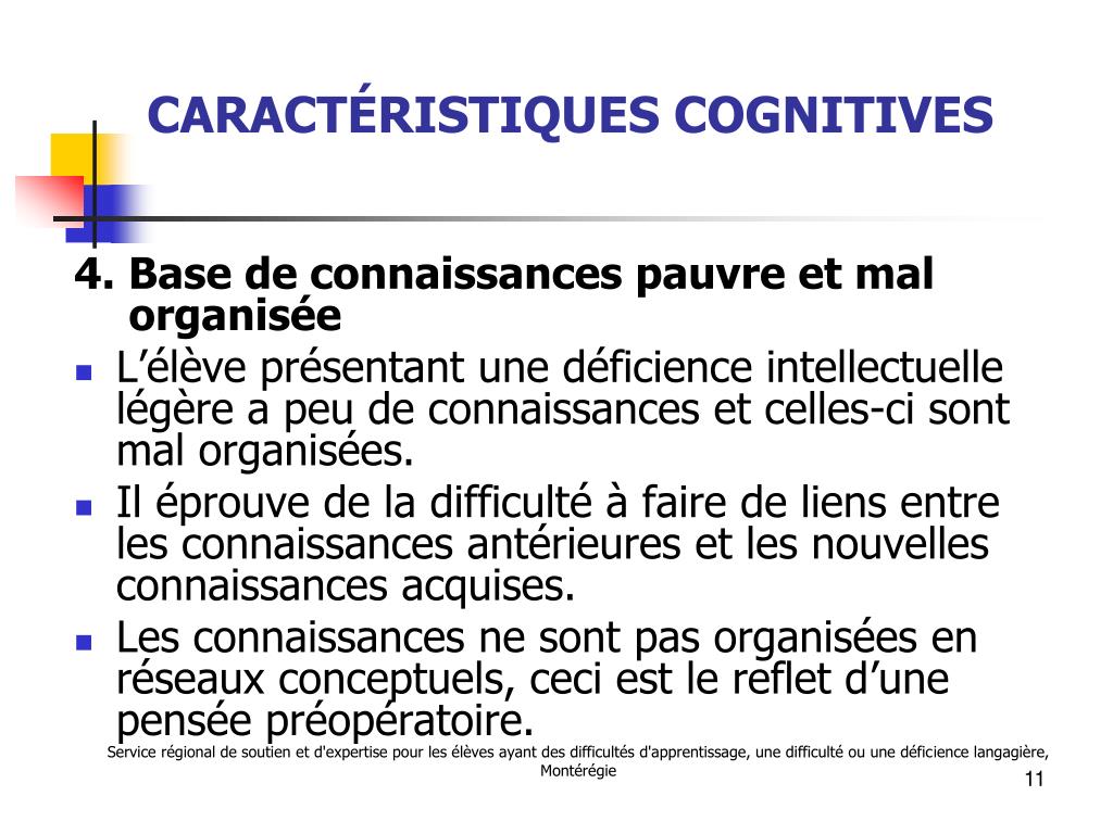 PPT - LA DÉFICIENCE INTELLECTUELLE LÉGÈRE PowerPoint Presentation, free ...