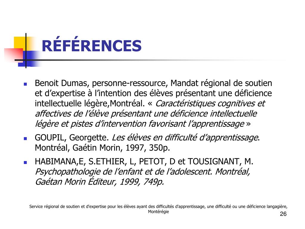 PPT - LA DÉFICIENCE INTELLECTUELLE LÉGÈRE PowerPoint Presentation, free ...