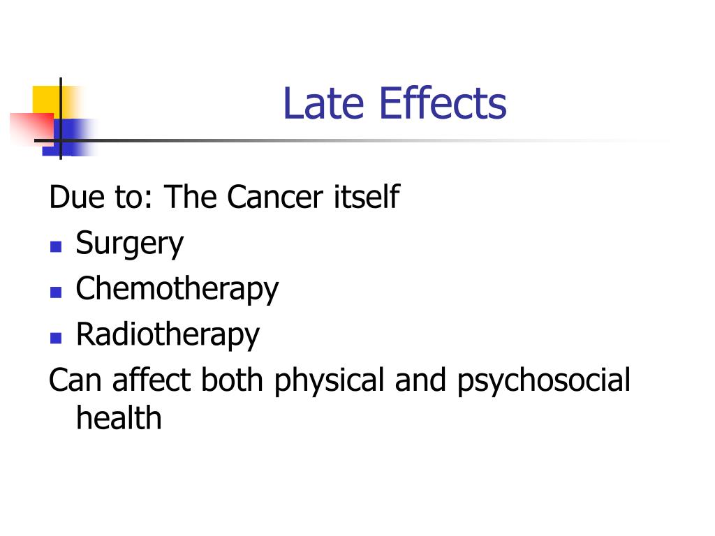 PPT - Late Effects and the Impact on a young persons Future PowerPoint ...