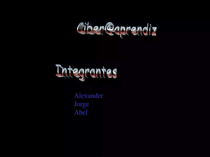 PPT - Integrantes PowerPoint Presentation, free download - ID:3730511