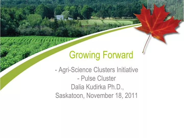 PPT - Growing Forward PowerPoint Presentation, free download - ID:3730861