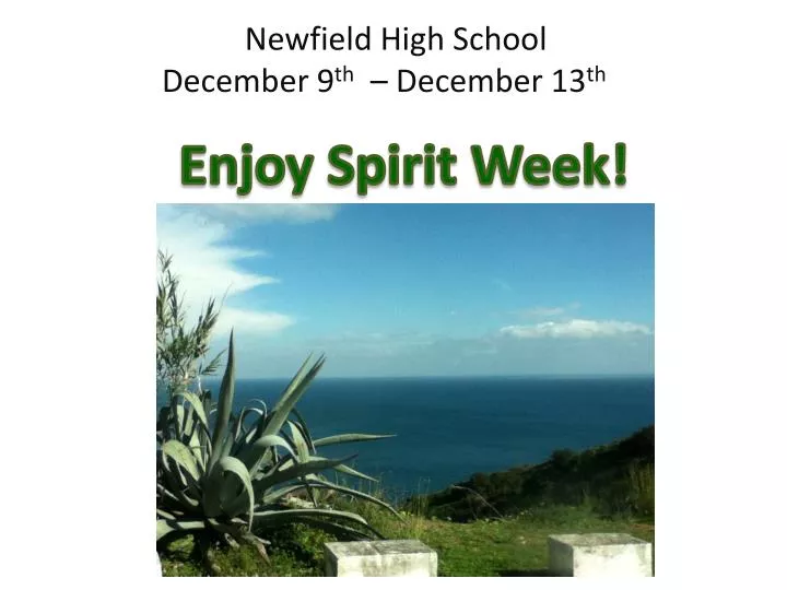 PPT - Enjoy Spirit Week! PowerPoint Presentation, free download - ID ...