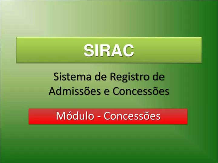 PPT - SIRAC PowerPoint Presentation, free download - ID:3732194