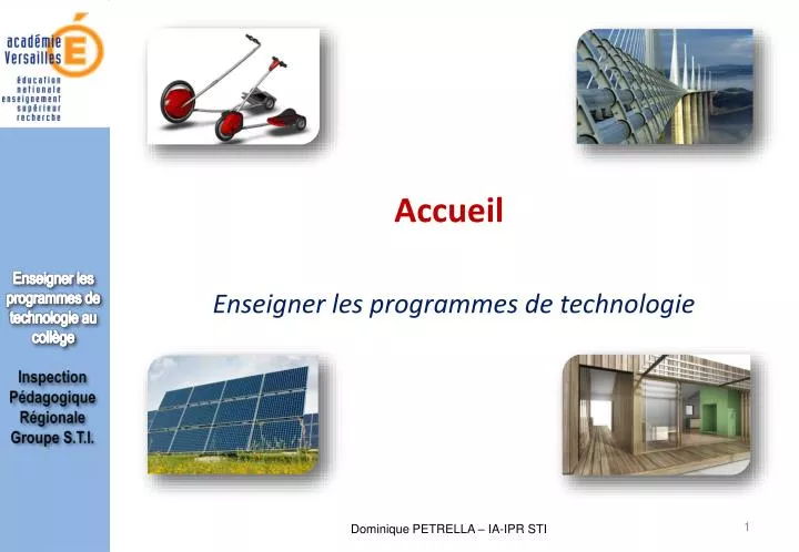 PPT - Enseigner les programmes de technologie PowerPoint Presentation ...