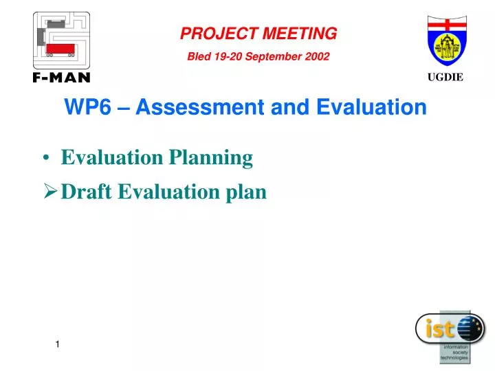 PPT - WP6 – Assessment and Evaluation PowerPoint Presentation, free ...