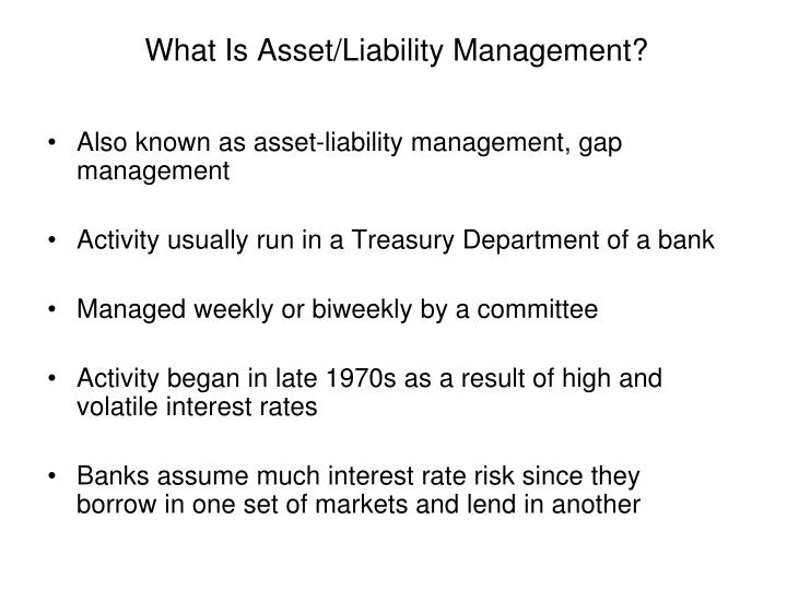PPT - An Asset/Liability Management Overview PowerPoint Presentation ...