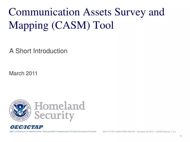 PPT - Communication Assets Survey and Mapping (CASM) Tool PowerPoint ...