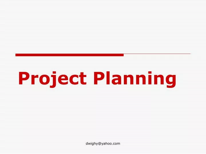 PPT - Project Planning PowerPoint Presentation, free download - ID:3735248