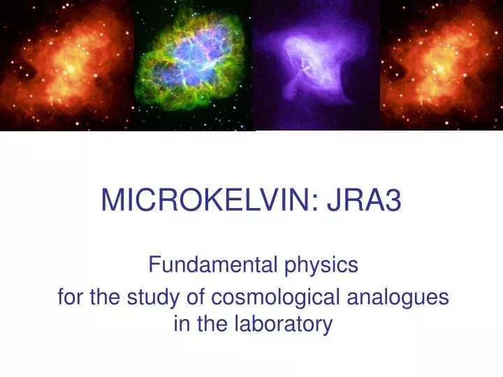 PPT - MICROKELVIN: JRA3 PowerPoint Presentation, free download - ID:3736136