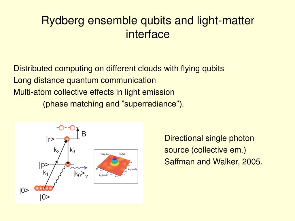 PPT - Quantum computing with Rydberg atoms Klaus Mølmer Coherence ...
