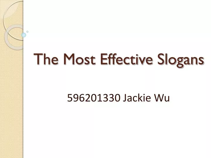 PPT - The Most Effective Slogans PowerPoint Presentation, free download ...