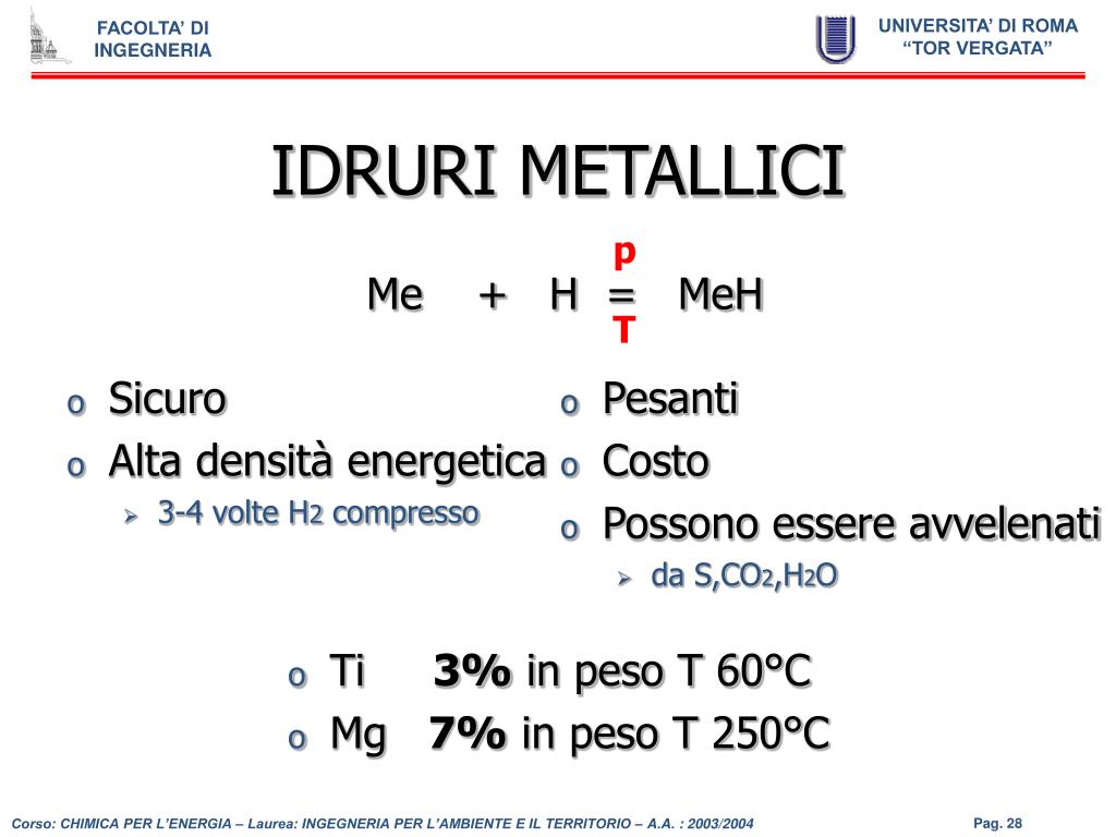 PPT - IDROGENO ENERGIA PER IL FUTURO PowerPoint Presentation, free ...