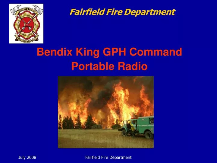 PPT - Bendix King GPH Command Portable Radio PowerPoint Presentation ...