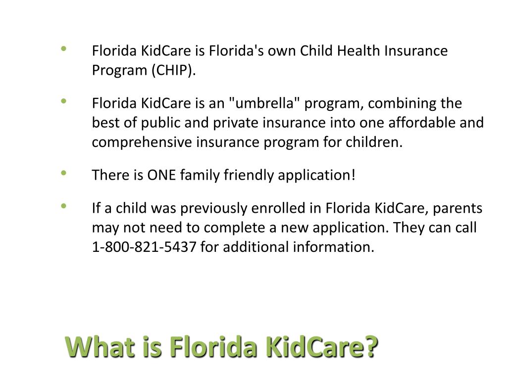 PPT - Florida Covering Kids & Families College of Public Health USF-The ...