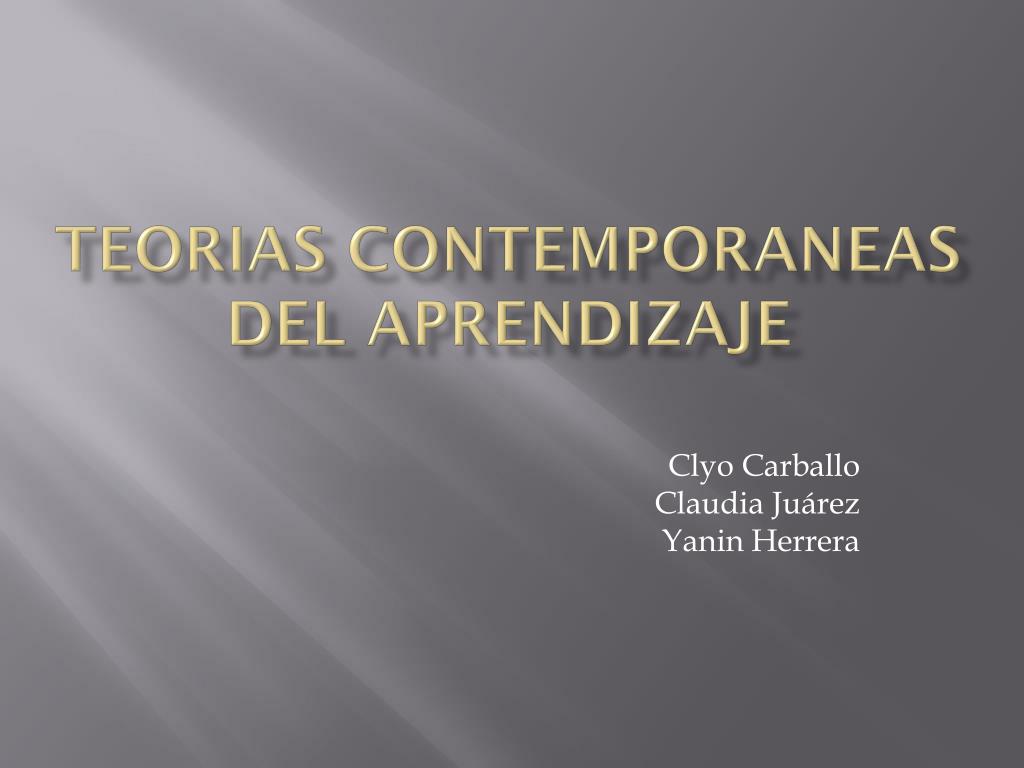 PPT - TEORIAS CONTEMPORANEAS DEL APRENDIZAJE PowerPoint Presentation ... PPT - TEORIAS CONTEMPORANEAS DEL APRENDIZAJE PowerPoint Presentation ...