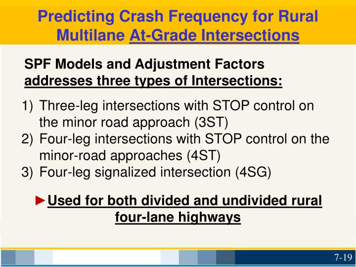 PPT - HSM Applications to Rural Multilane Intersections PowerPoint ...