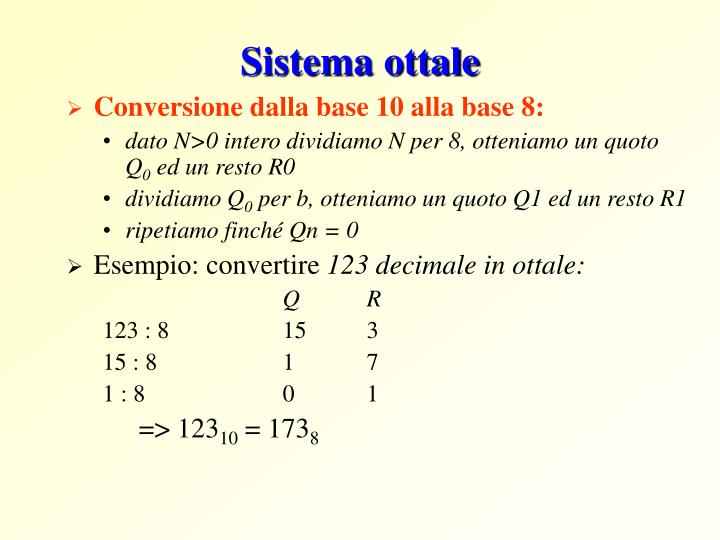 PPT - Rappresentazione dell’informazione PowerPoint Presentation - ID ...