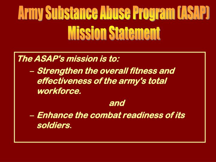 PPT - Army Substance Abuse Program PowerPoint Presentation - ID:3738943