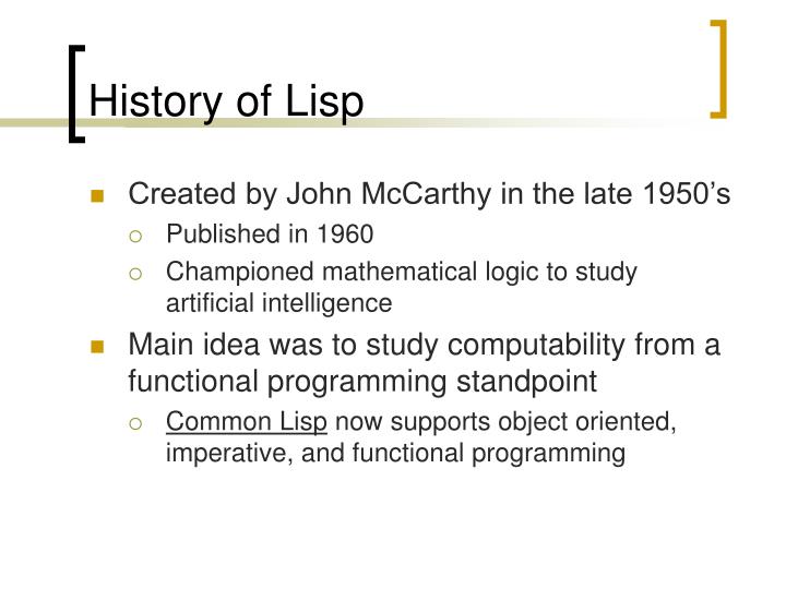 PPT - Introduction to Lisp Programming PowerPoint Presentation - ID:3739346
