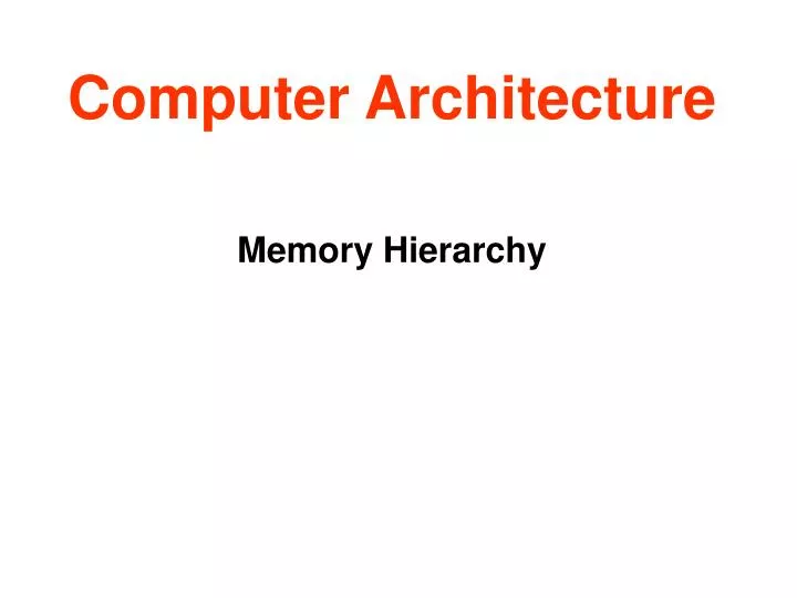 Ppt Computer Architecture Powerpoint Presentation Free Download Id 7891