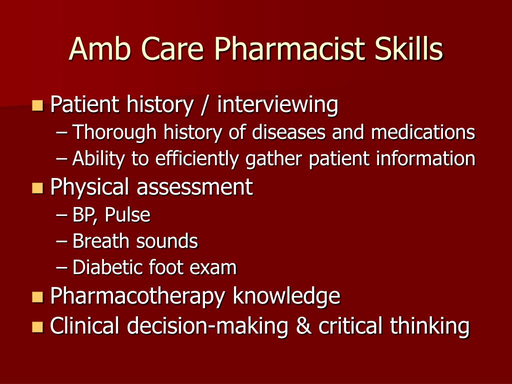 PPT - Pharmacy Careers in Academia & Ambulatory Care PowerPoint ...