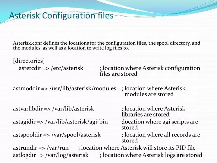 PPT - Asterisk Configuration files PowerPoint Presentation, free ...