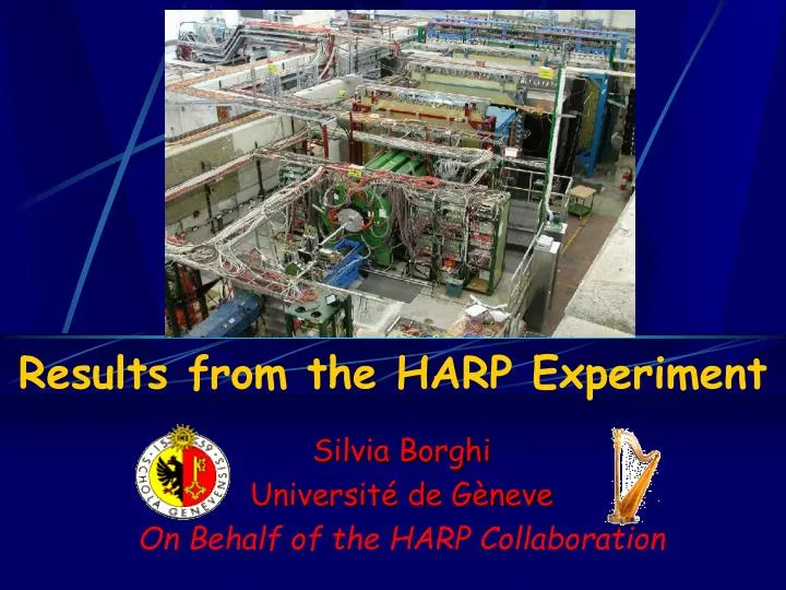 PPT - Results from the HARP Experiment PowerPoint Presentation, free ...