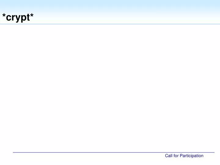 PPT - *crypt* PowerPoint Presentation, free download - ID:3741608