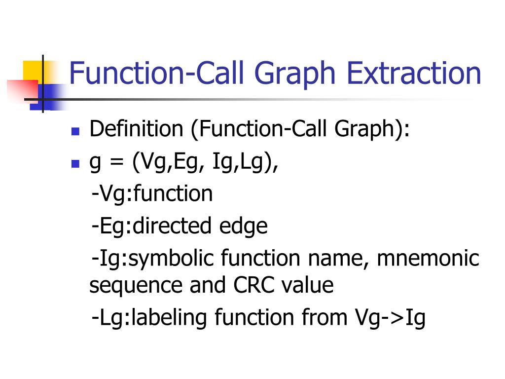 PPT - Large-Scale Malware Indexing Using Function-Call Graphs ... PPT - Large-Scale Malware Indexing Using Function-Call Graphs ...