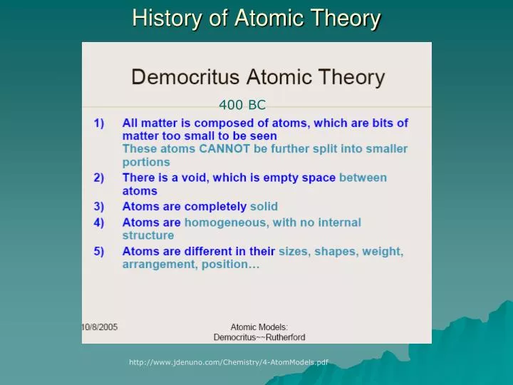 PPT - History of Atomic Theory PowerPoint Presentation, free download ... PPT - History of Atomic Theory PowerPoint Presentation, free download ...