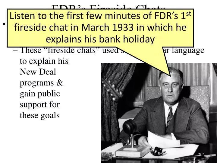 PPT - FDR’s Fireside Chats PowerPoint Presentation, free download - ID ...