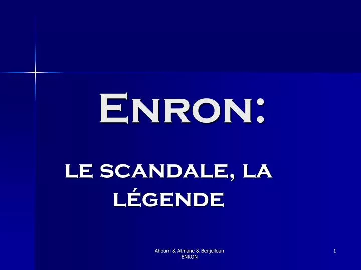 PPT - Enron: PowerPoint Presentation, free download - ID:3744692