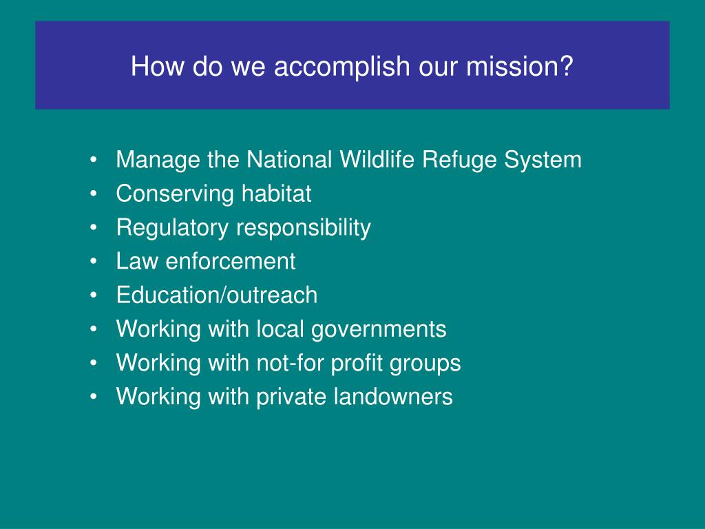 PPT - Funding Available Through the US Fish & Wildlife Service, and ...
